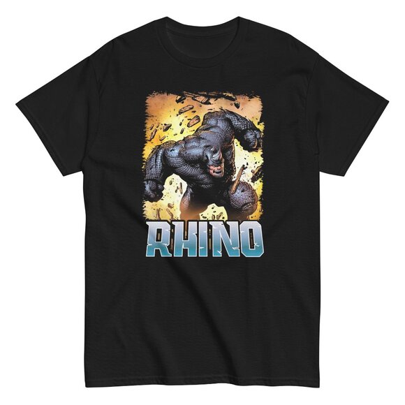 Rhino | Shirts | Rhino Animated Mens Tshirt Black | Poshmark